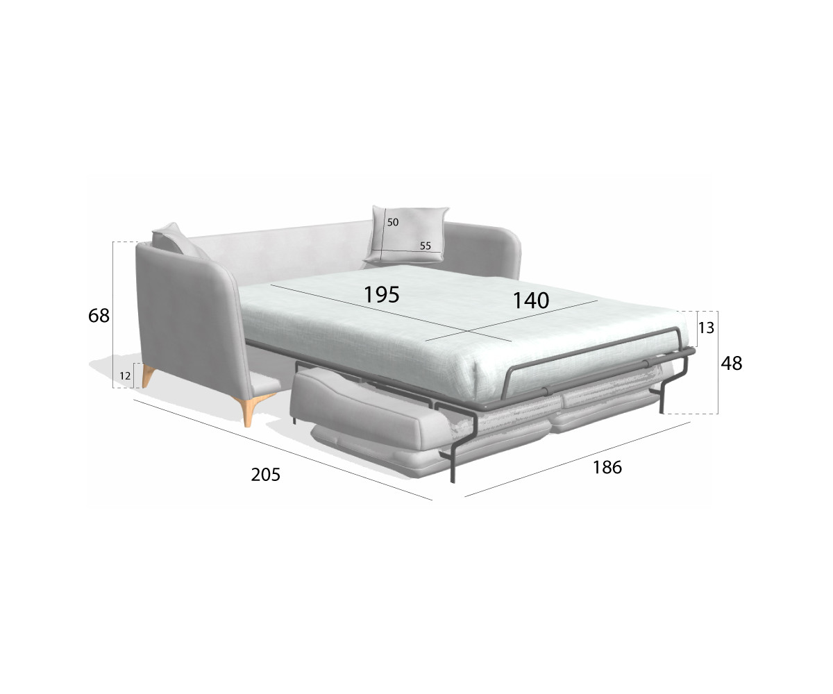 Sofá Cama Fama Gala - Diseño actual y funcionalidad
